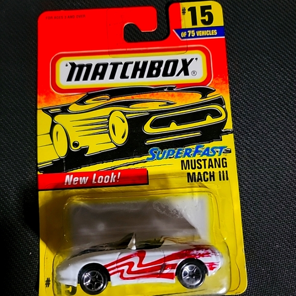 MATCHBOX | Toys | Matchbox Superfast Mustang Mach Iii White With Stars ...